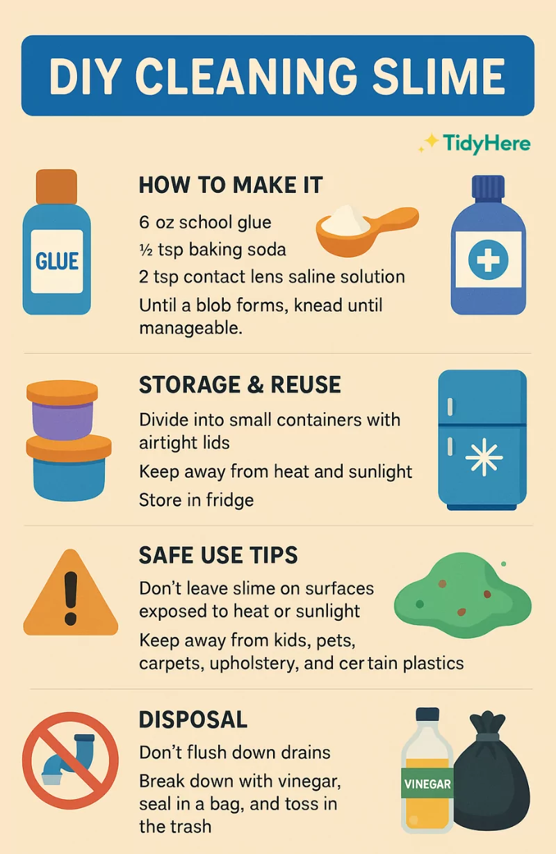 DIY Cleaning Slime - Tidy Here Cleaning Service